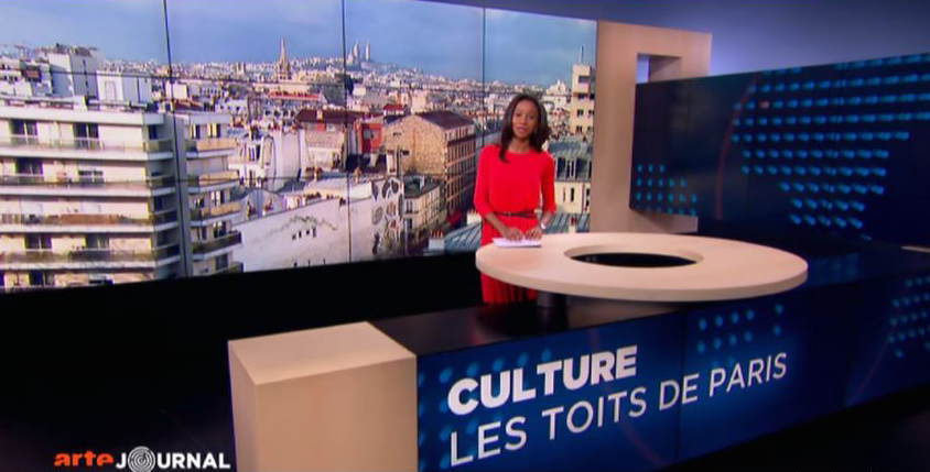 Décor du plateau JT d’ARTE – VIDEMUS